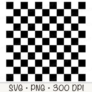 Checkerboard Pattern SVG, PNG, Transparent Background, Instant Digital ...