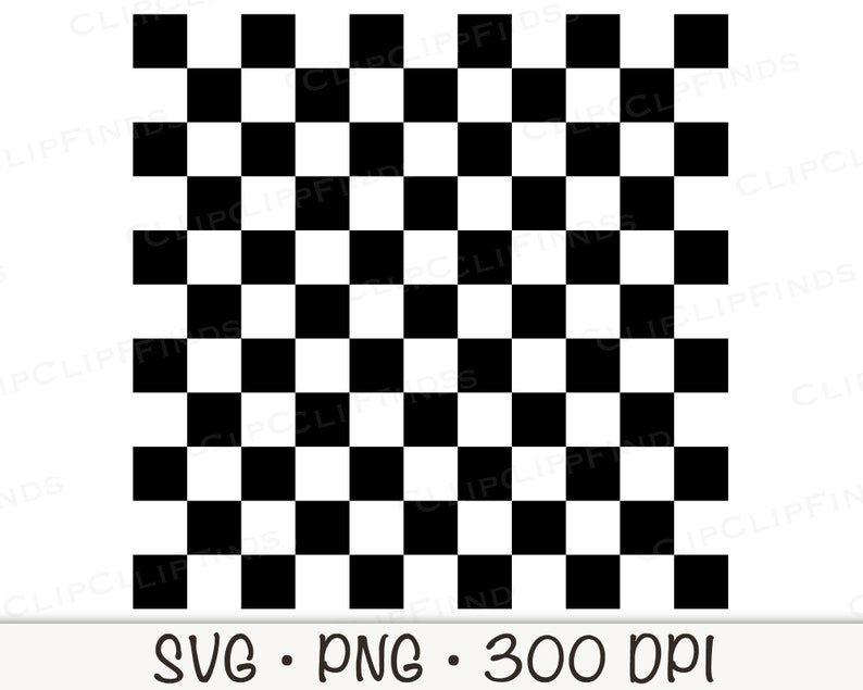 Checkerboard Pattern SVG PNG Transparent Background Instant - Etsy
