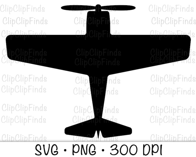 Vintage Airplane Biplane SVG PNG Clip Art Instant Digital - Etsy