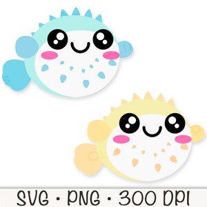 Puffer Fish SVG, Cute Puffer Fish PNG, Puffer Fish Clipart, Blow Fish ...