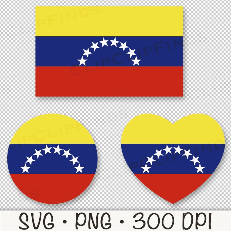 Venezuelan Flag SVG, Venezuela Heart PNG, Venezuela Circle Flag Icon ...