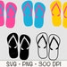 Flip Flop SVG, Sandals Outline, Flip Flip Clipart, Flip Flop Vector Cut ...
