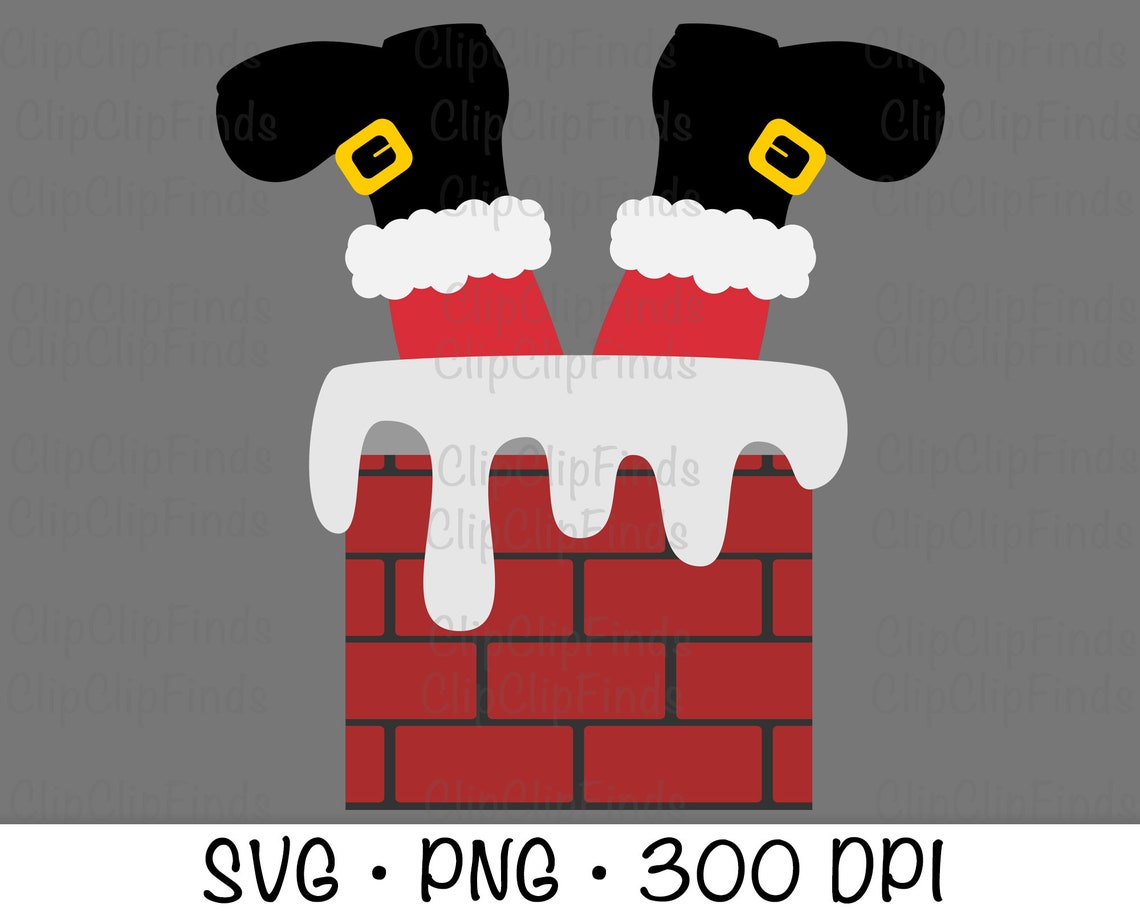 Santa Claus Stuck in Chimney Santa Legs Santa Boots Bottoms - Etsy