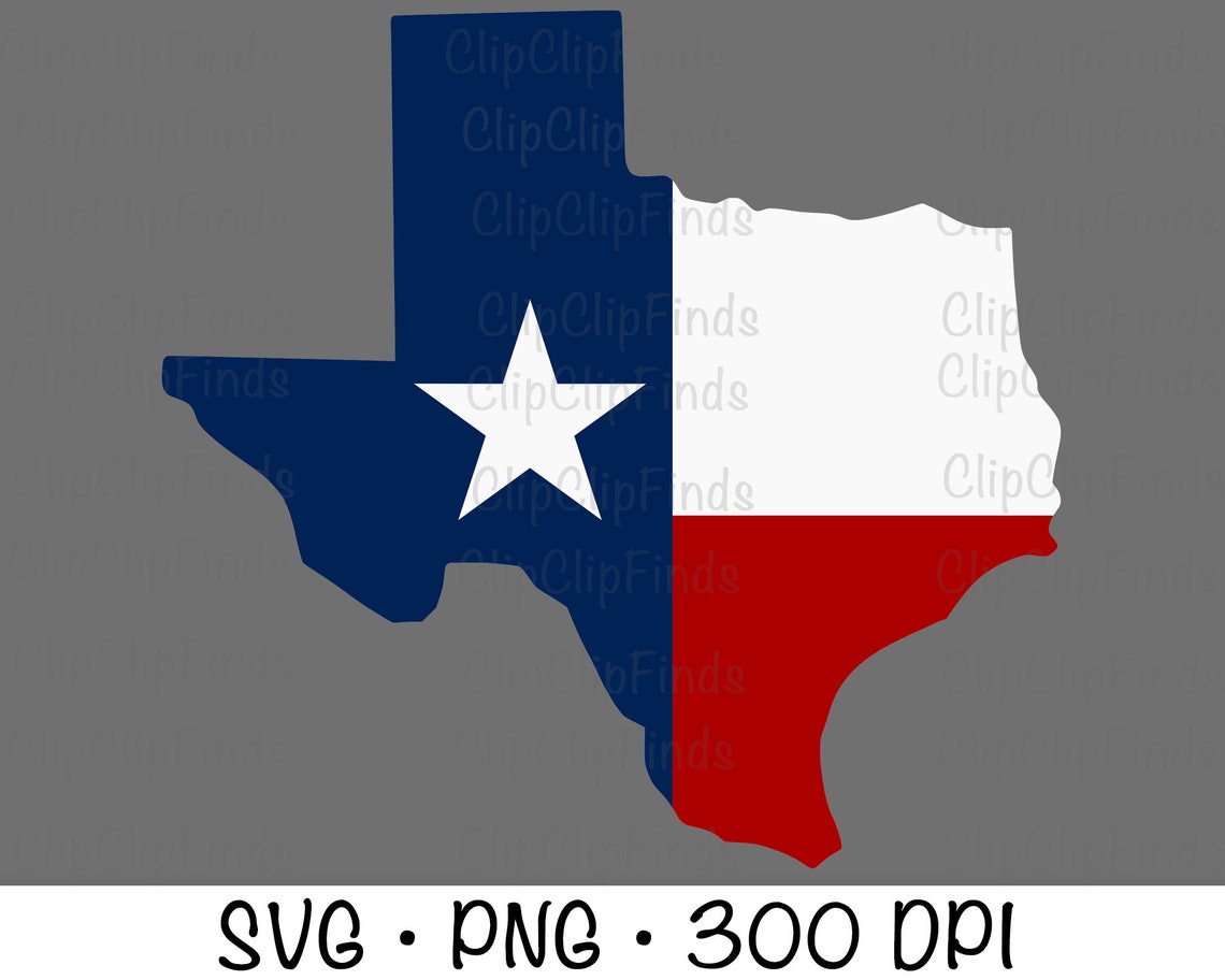 Texas Flag State Texas SVG PNG Instant Digital Download - Etsy