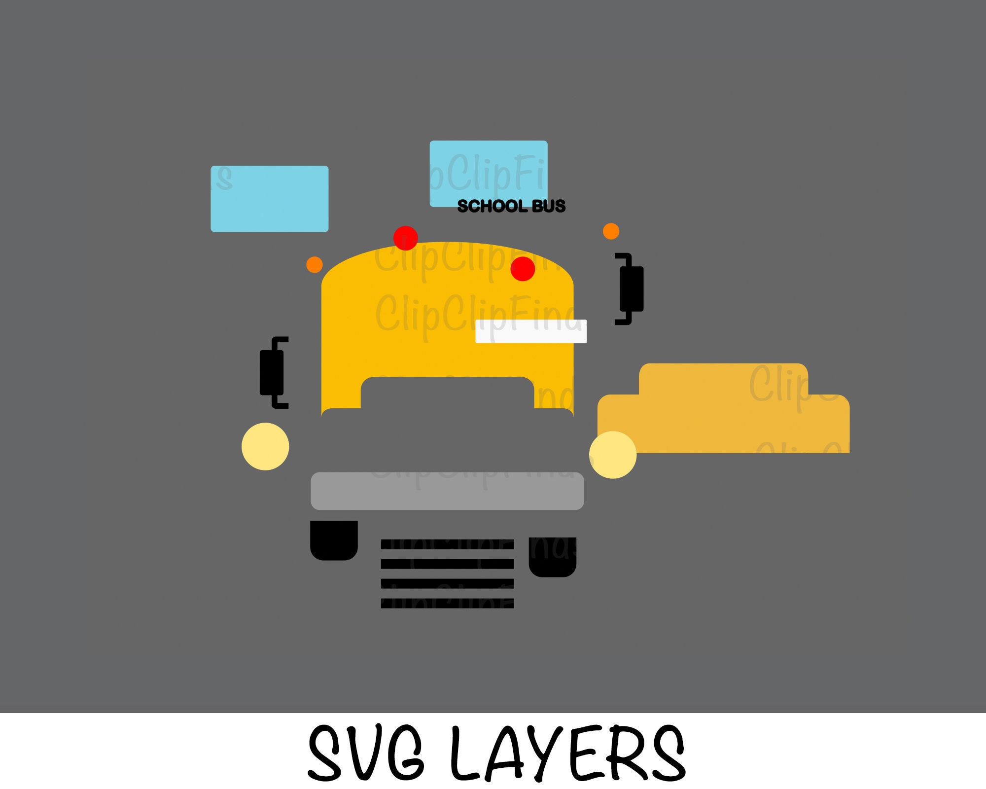 School Bus SVG School Bus PNG School Bus Clipart Instant - Etsy UK