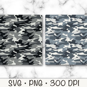 Gray Camouflage Digital Background Wallpaper, SVG, PNG, Instant ...