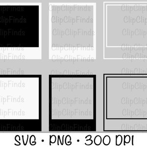 Retro Picture Frames SVG PNG Instant Digital Download - Etsy