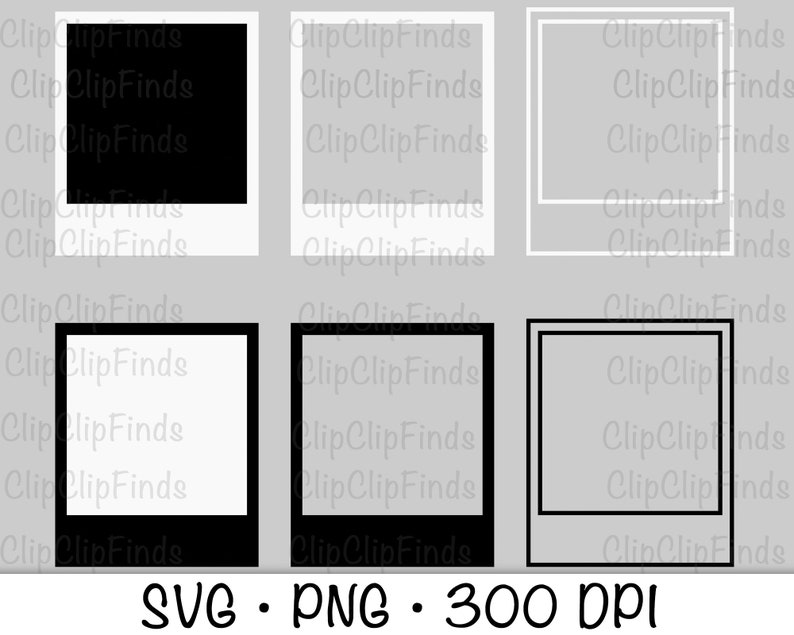 Retro Picture Frames SVG PNG Instant Digital Download - Etsy