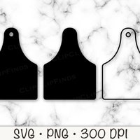 Cow Tag Outlined Svg, Cow Tag Png, Ear Tag Cow Svg, Ear Tag Template ...
