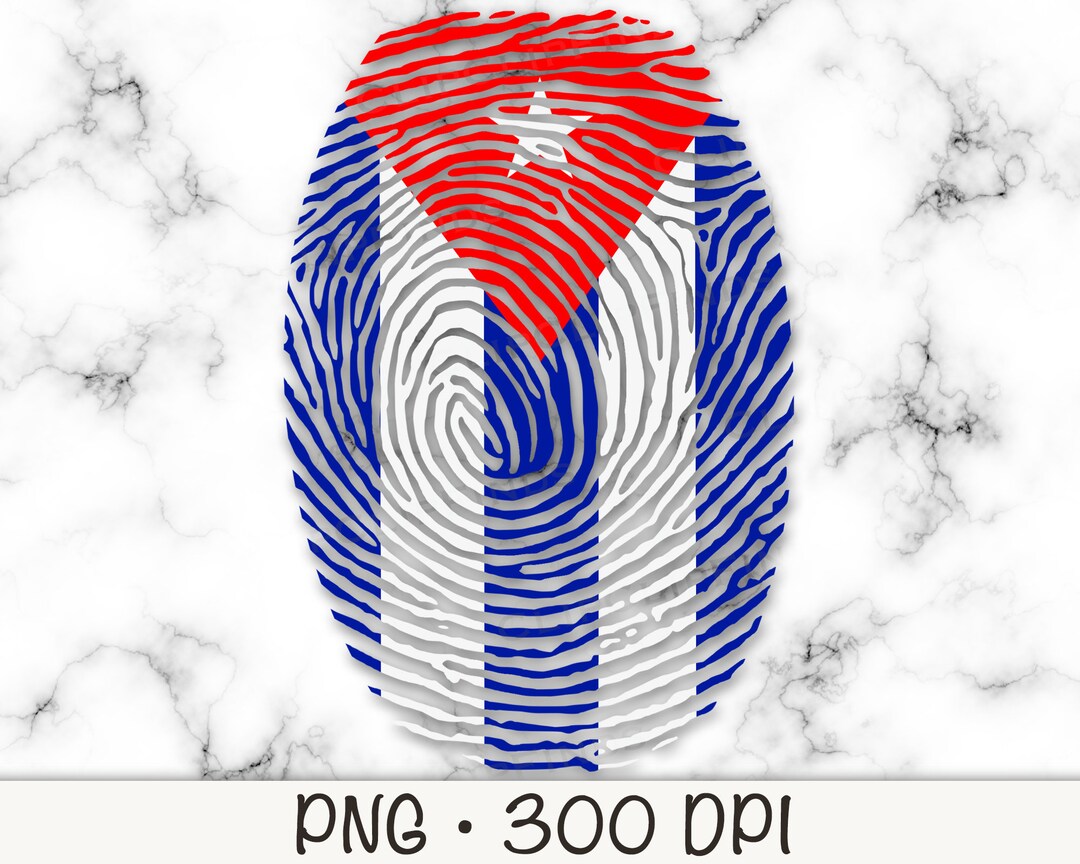 Cuban Flag Finger Print, Patria Y Vida, PNG Transparent Background ...