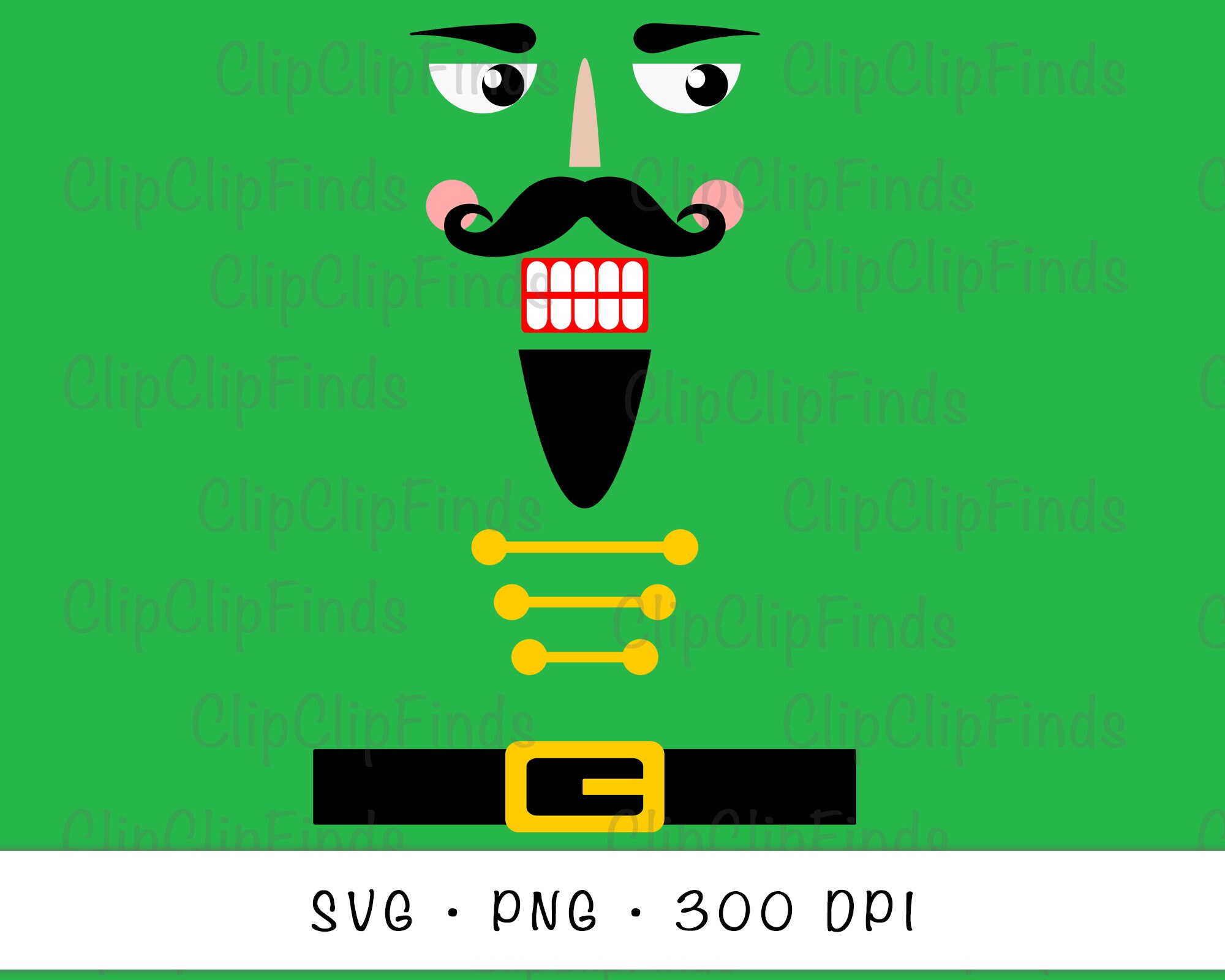 Nutcracker Face SVG Vector Cut File and PNG Transparent - Etsy UK