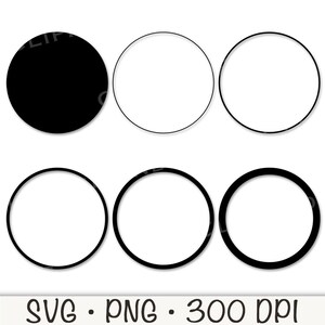 Circle SVG, Circle Outline SVG, Circle PNG, Circle Shape Clipart, Frame ...