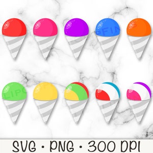 Snow Cones Bundle, Snow Cones SVG, Snow Cones PNG, Snow Cones Clipart ...