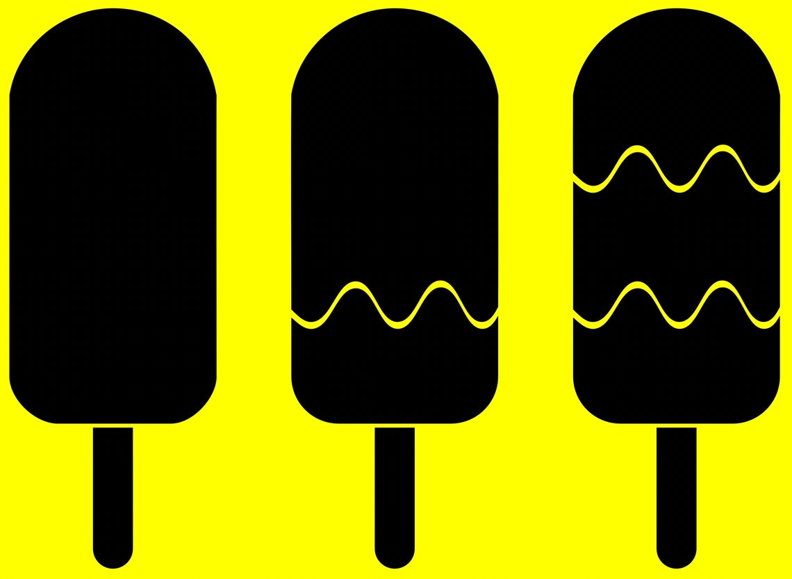 Popsicle SVG Vector Cut File and PNG Transparent Background - Etsy