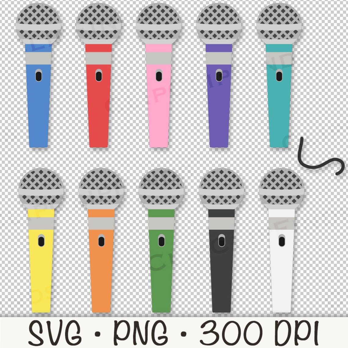 Mikrofon Clipart, Mikrofon SVG, Mikrofon PNG, Karaoke, Musik, Singen ...