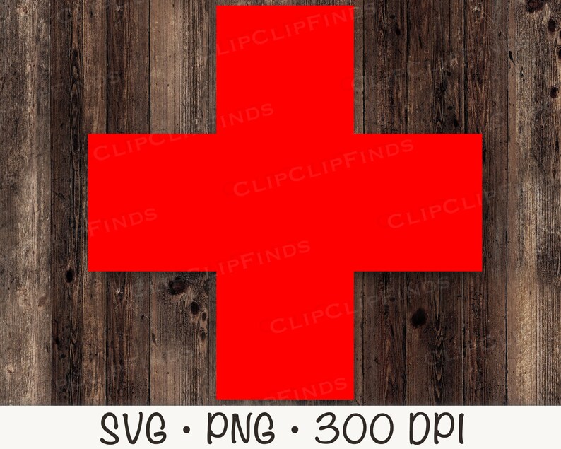 Red Cross SVG Vector Cut File and PNG Transparent Background - Etsy ...