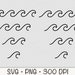 Waves SVG, Beach Waves SVG, Ocean Waves Clipart, Simple Minimalist ...