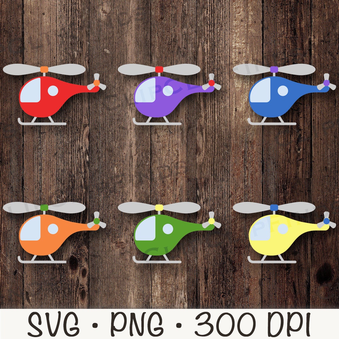 Helicopter SVG, Cute Helicopter SVG, Toy Helicopter, Cartoon Helicopter ...