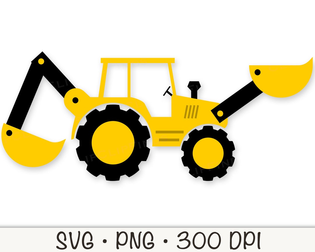 Excavator Truck SVG, Construction Truck SVG, Construction Truck PNG ...