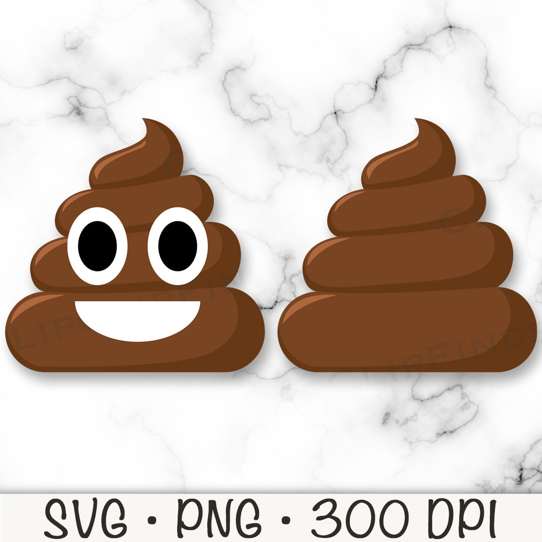 Poop Clipart, Poop SVG, Poop PNG, Smiling Poop, Toilet, Potty, Digital ...