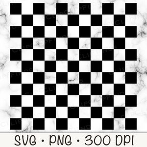 Checkerboard Pattern SVG, PNG, Transparent Background, Instant Digital ...