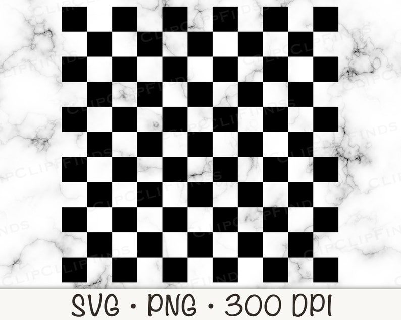 Checkerboard Pattern SVG PNG Transparent Background Instant - Etsy