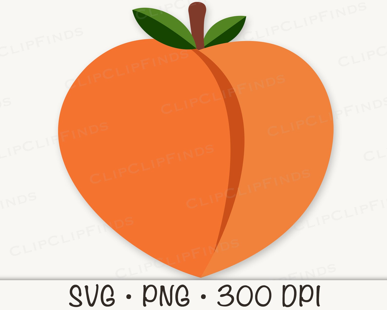 Peach SVG Vector Cut File Peach PNG Peach Clipart - Etsy