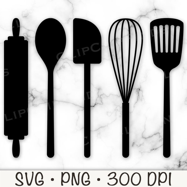 Kitchen Utensils Svg - Etsy