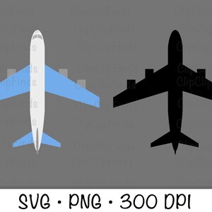 Airplane, Airplane SVG, Airplane PNG, Plane Clip Art, Blue Wings ...