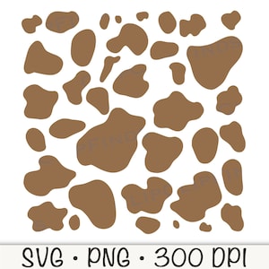 Cow Print SVG, Cow Print Pattern PNG, Cow Clipart, Farm Animal, Cow ...