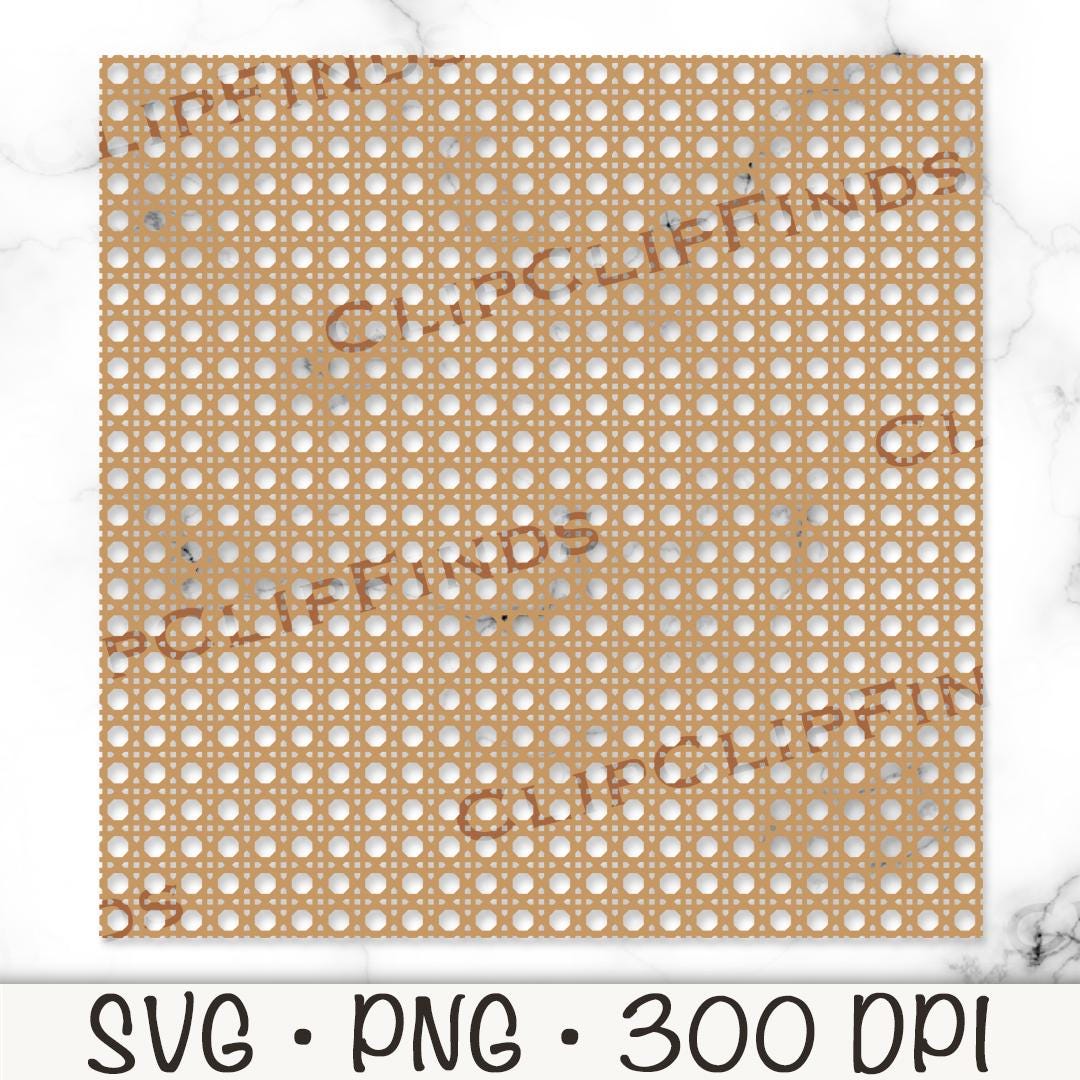 Rattan Cane Weave Pattern, SVG, PNG, Overlay, Wicker, Seamless, Boho ...