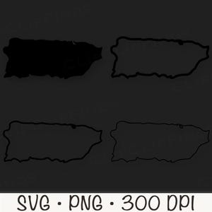 Puerto Rico SVG, Puerto Rico Map SVG, Puerto Rico PNG, Puerto Rico Map ...