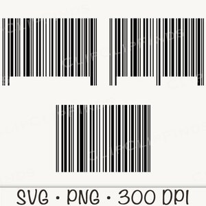 Barcode SVG, Barcode PNG, Barcode Scan, Vector Sublimation, Plain ...