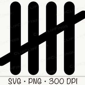 Tally Mark Counting System, Tally, Count, SVG, PNG, Clip Art ...
