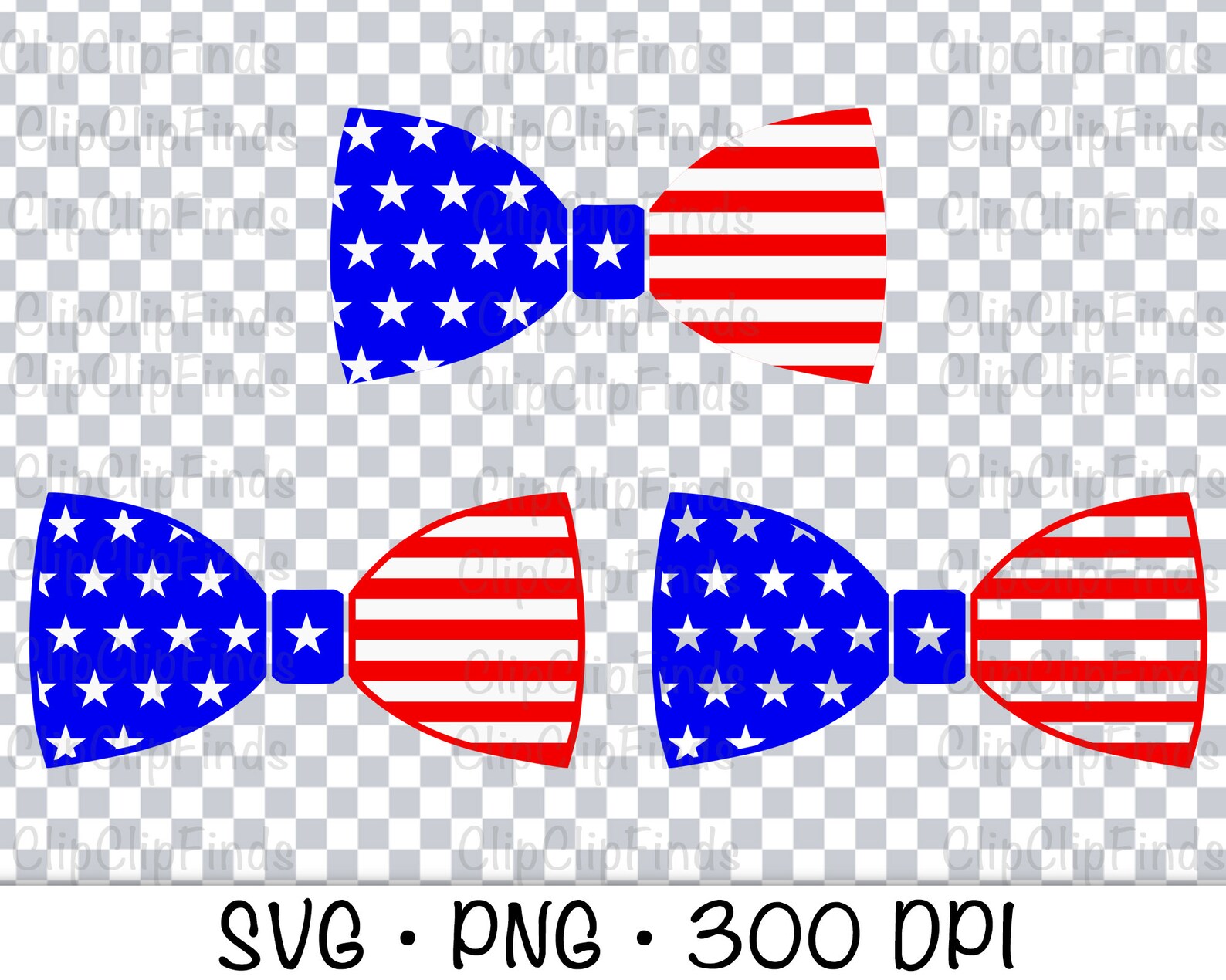 American Flag Bowtie Patriotic July 4th Bowtie SVG PNG - Etsy