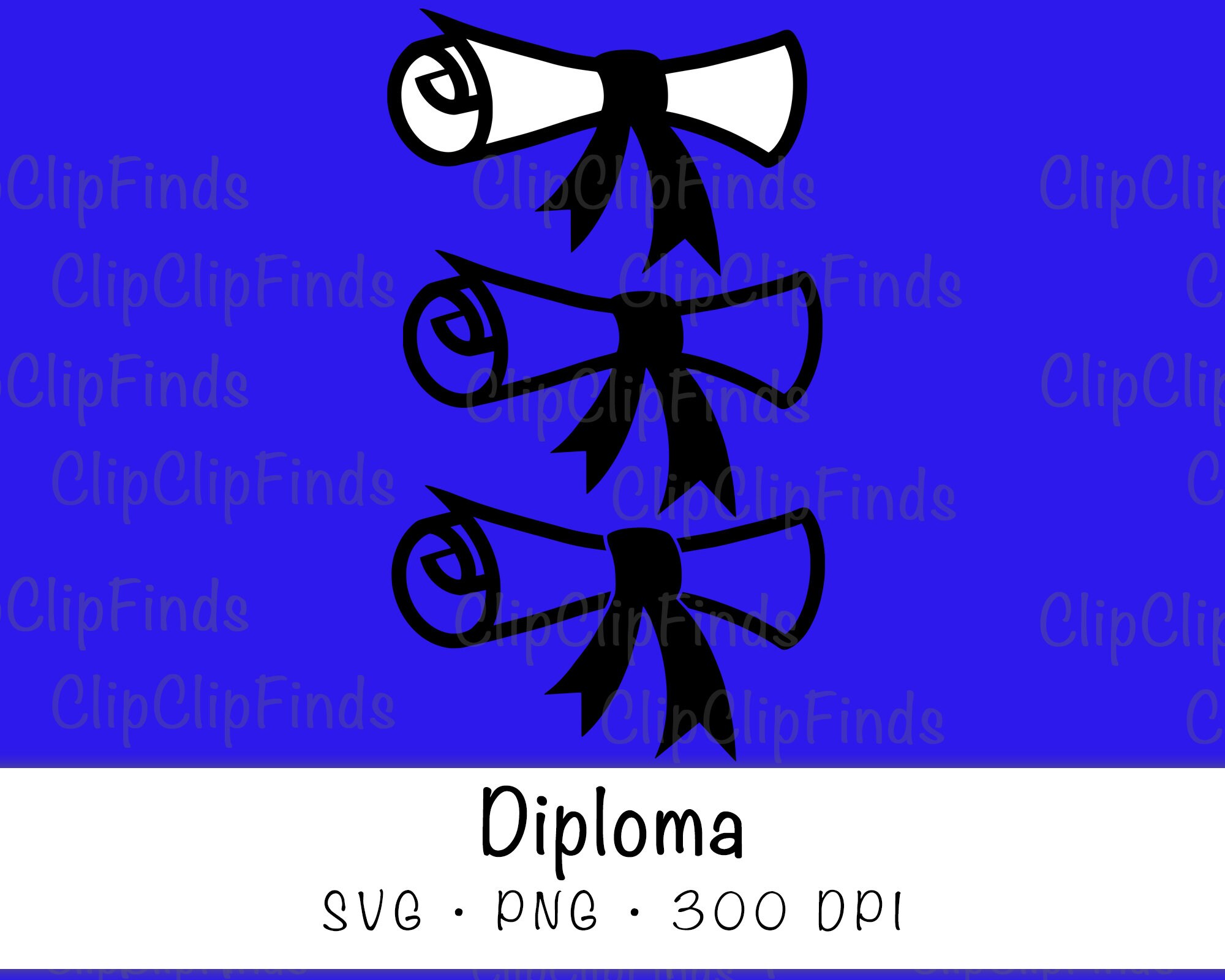 Graduation Certificate Diploma SVG Vector Cut File and PNG - Etsy