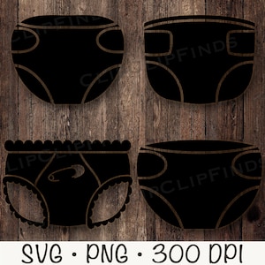 Diaper SVG, Diaper Silhouette SVG, Diaper PNG, Diaper Clipart, Baby ...