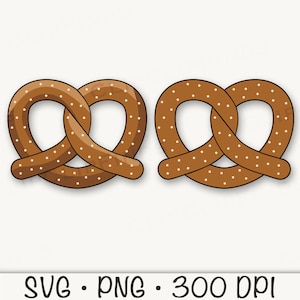 Pretzel SVG: Hand-drawn Clipart (digital Download) - Etsy