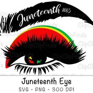 Juneteenth African American Juneteenth Eye SVG Vector Cut - Etsy