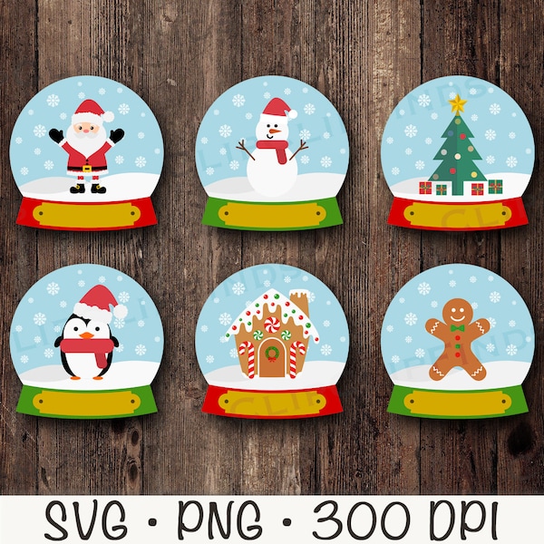 Snow Globes Clipart - Etsy