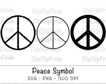 Retro Peace Symbol Svg - Etsy