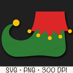 Elf Shoe SVG, Green Elf Shoe PNG, Elf Shoe Clip Art, Digital Download ...