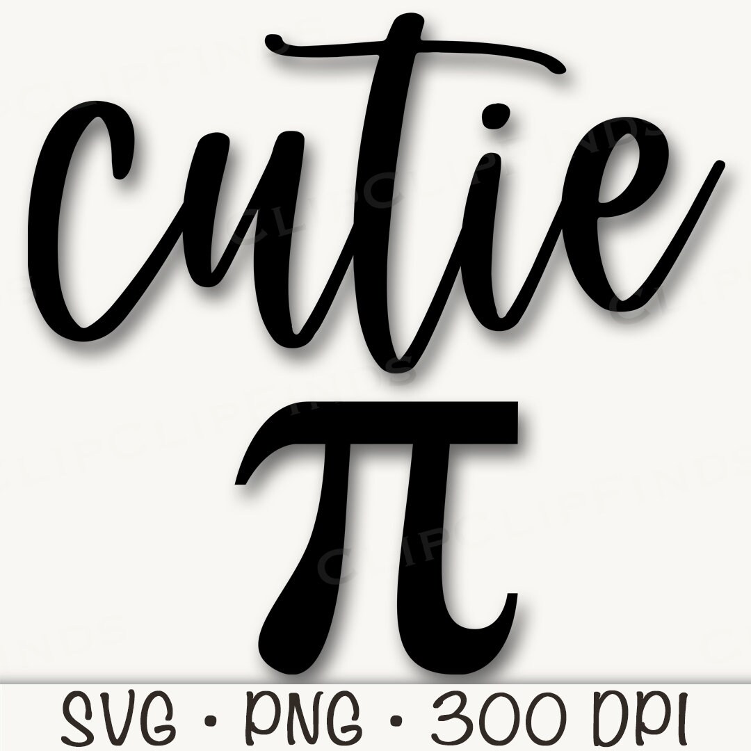 Cutie Pie SVG, Cutie Pi PNG, Script Font, Digital Download - Etsy Canada