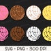 Concha, Pan Dulce, Mexican Sweet Bread SVG Vector Cut File and PNG ...