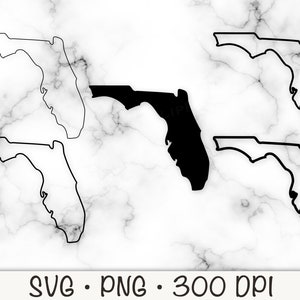 Florida SVG, Florida State Map SVG, Florida Outline SVG, Florida ...