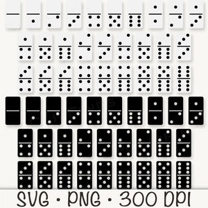 Dominoes SVG, Dominoes Clipart, Dominoes PNG, Dominoes Graphics, Instant Digital Download - Etsy