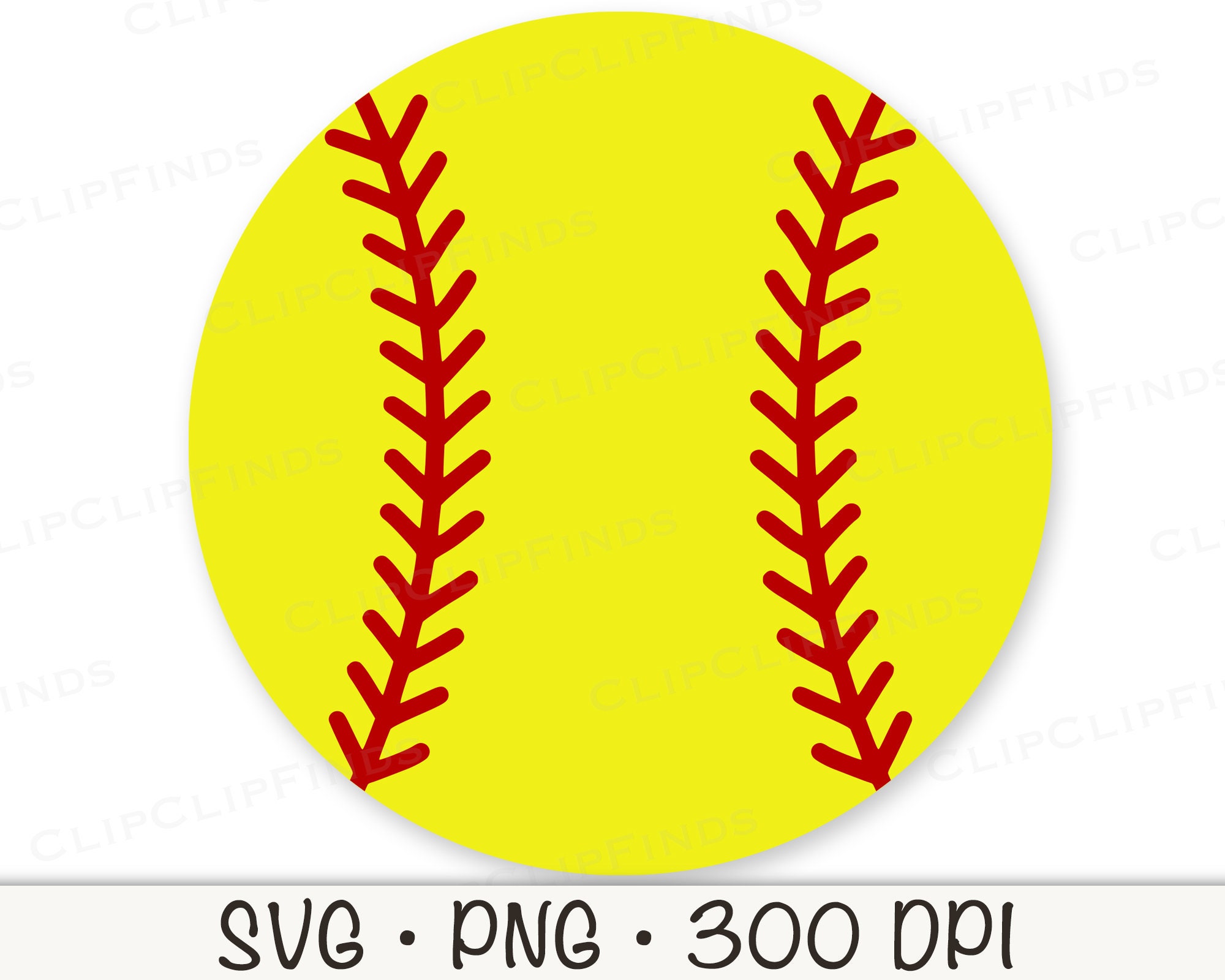 Softball SVG Cut and PNG Transparent Background Bundle Instant - Etsy