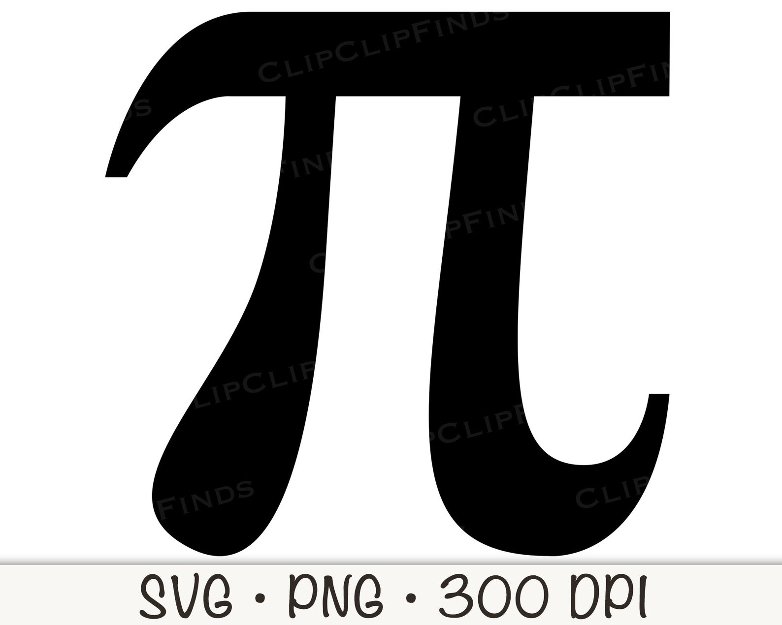 Pi Symbol Clipart: Vector SVG, PNG (digital Download) - Etsy
