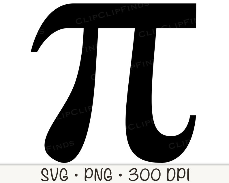 Pi Symbol SVG Pi Symbol PNG Pi Symbol Clipart Pi Symbol - Etsy