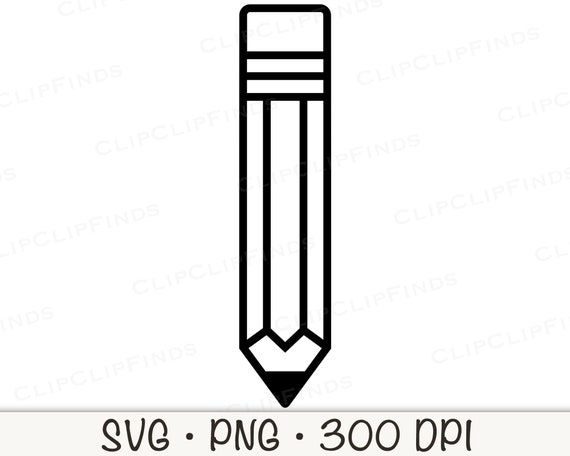 Pencil Clipart Black And White Horizontal